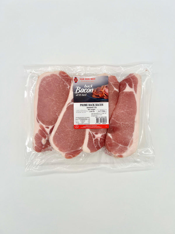Sliced Prime Back Bacon Smoked (shoulder removed) – Failte Foods