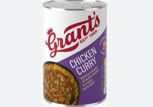 GRANTS TINNED CHICKEN CURRY 1.2KG – Failte Foods
