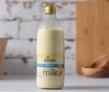 DELAMERE *GLASS* VANILLA MILK 12X500ML – Failte Foods